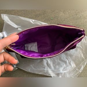 Ulta Beauty | Bags | Nwt Velvet Burgundy Ulta Cosmetic Bag Makeup Bag ...